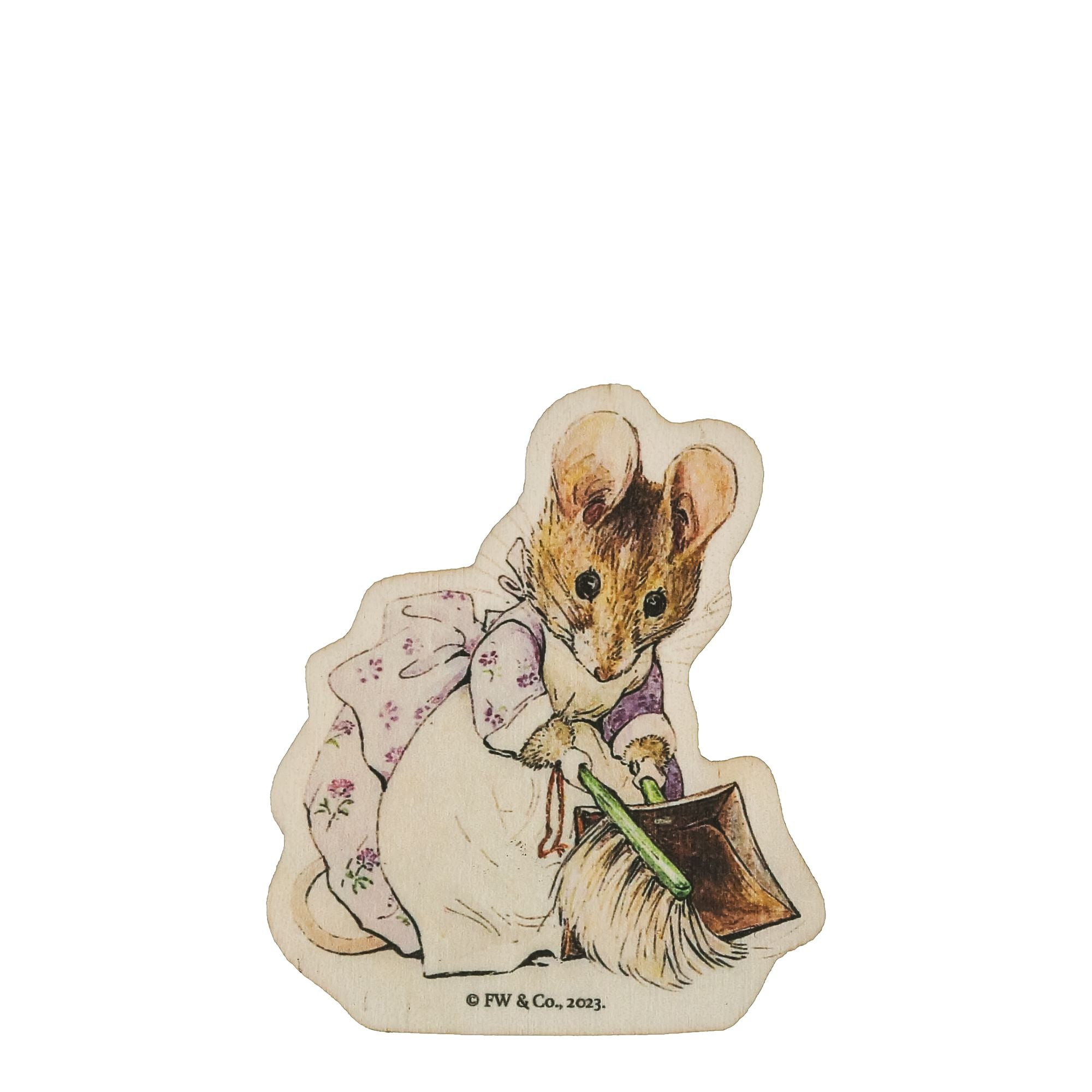 Hunca Munca Wooden Magnet – Enesco Gift Shop