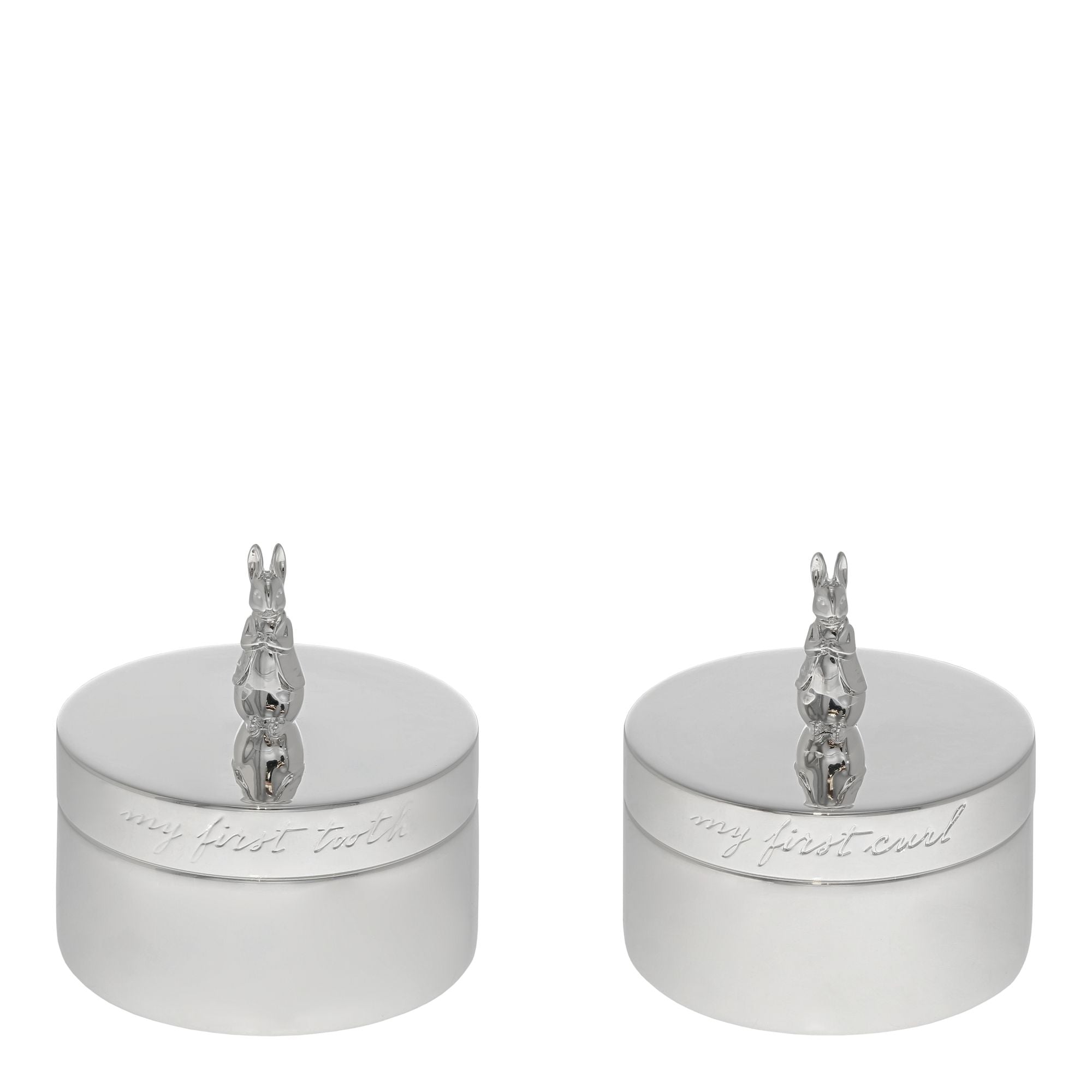 Peter Rabbit Silver Plated First Tooth and Curl Box – Enesco Gift Shop